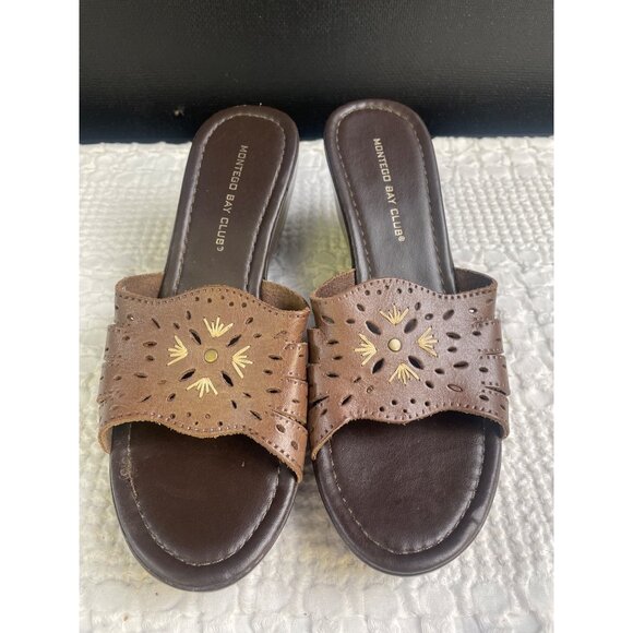 Montego Bay Club | Shoes | Montego Bay Club Womens Brown Shoes Sandals ...